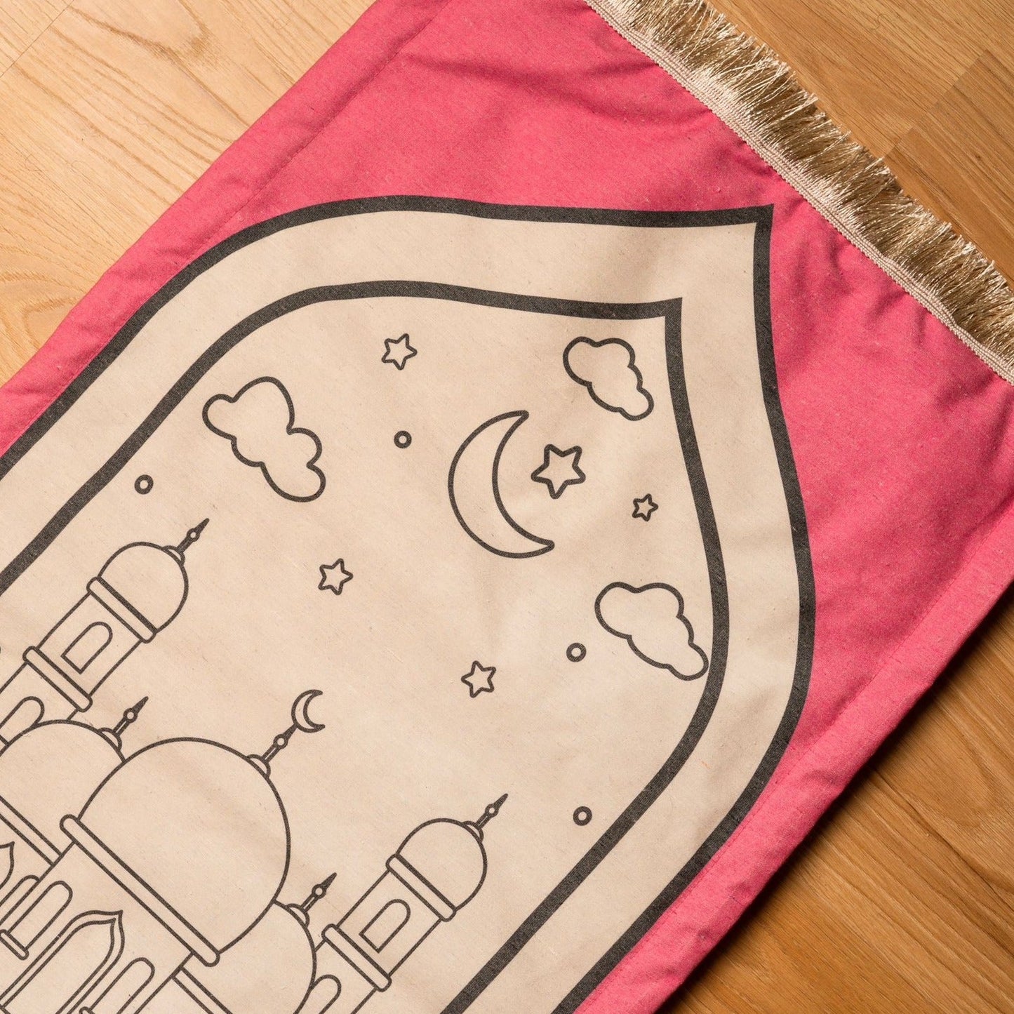 Pink colouring prayer mat – Craft Pop